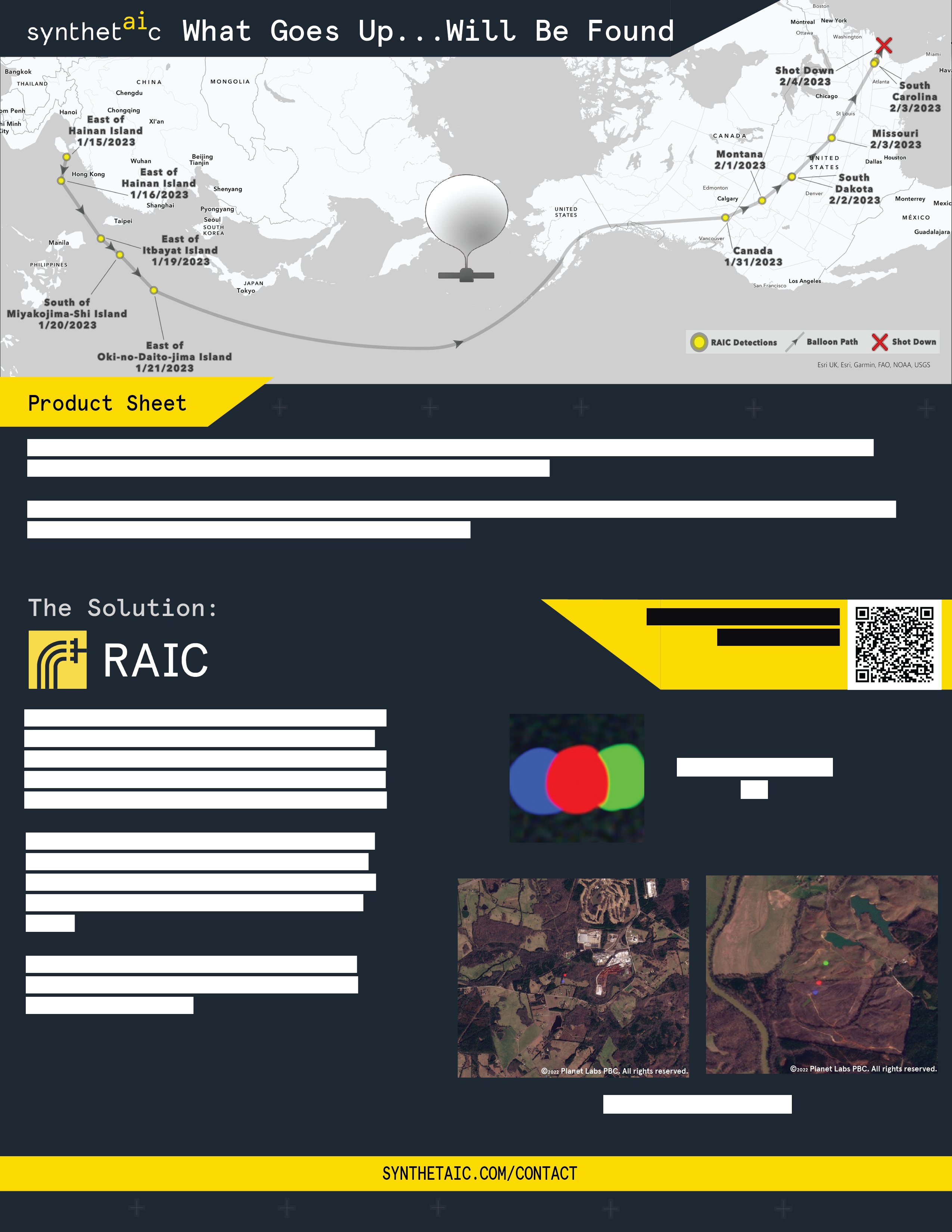 RAIC One-Pager: What Goes Up Will Be Found