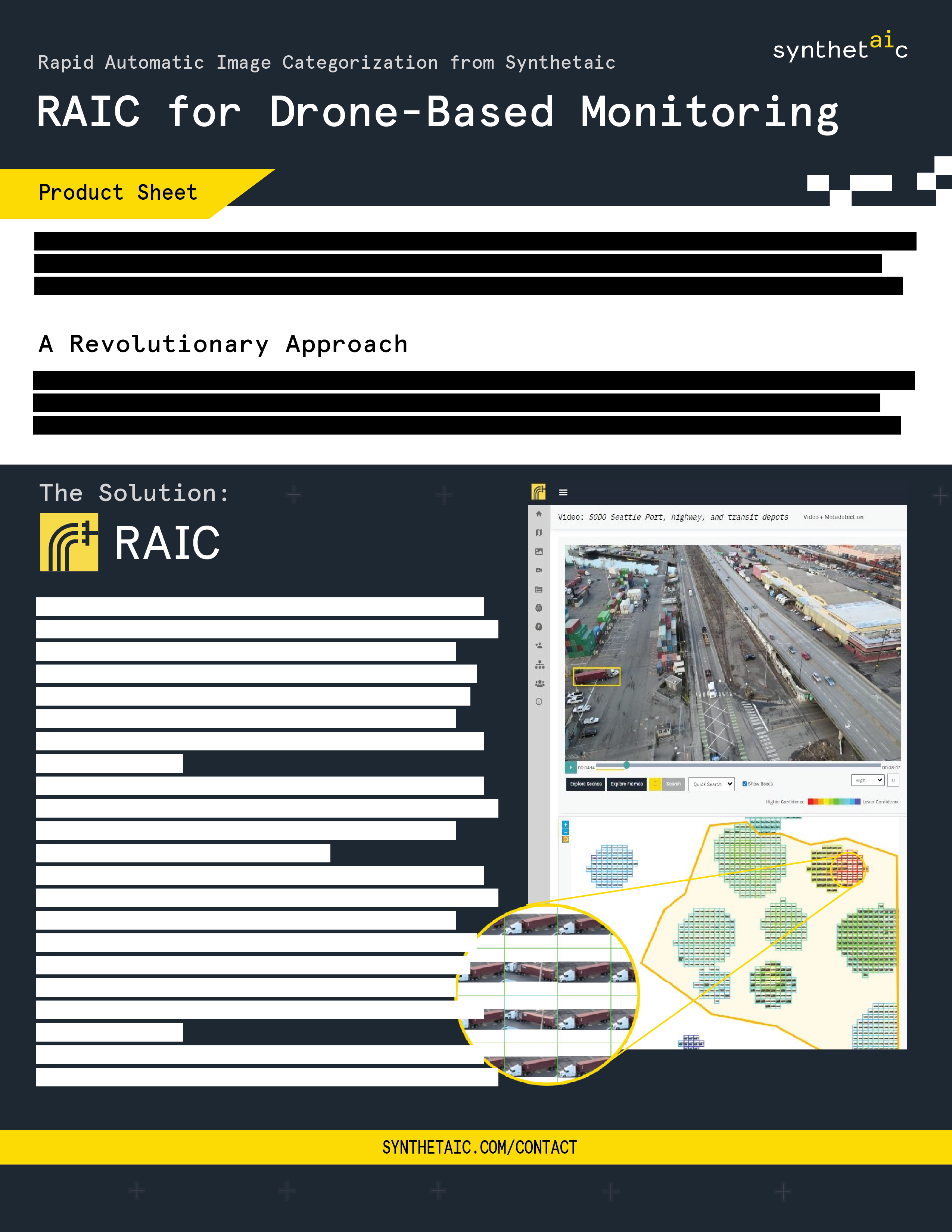 RAIC for Drone-Based Monitoring One-Pager